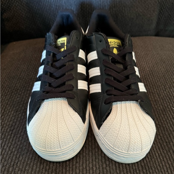 adidas Originals | Shoes | Mens Black And White Shell Toe Adidas Shoes ...